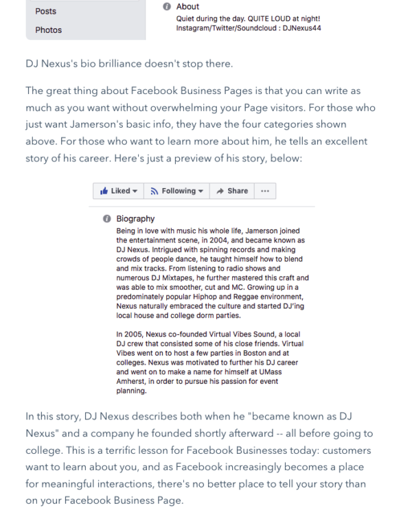 HubSpot rated DJ Nexus in “7 of the Best Professional Bio Examples We ...